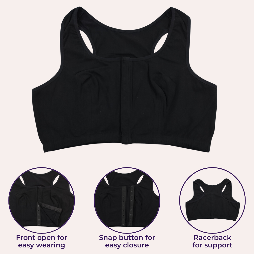Buy Front Open Button Bra For Elderly